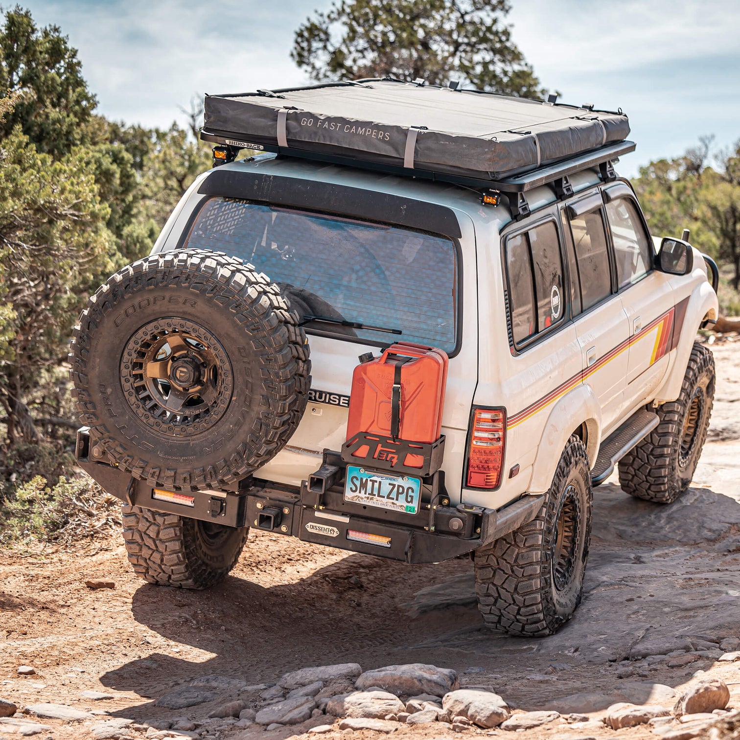 80-series Modular Off-road Rear Bumper, Supports Dual Swing-outs FJ80 ...