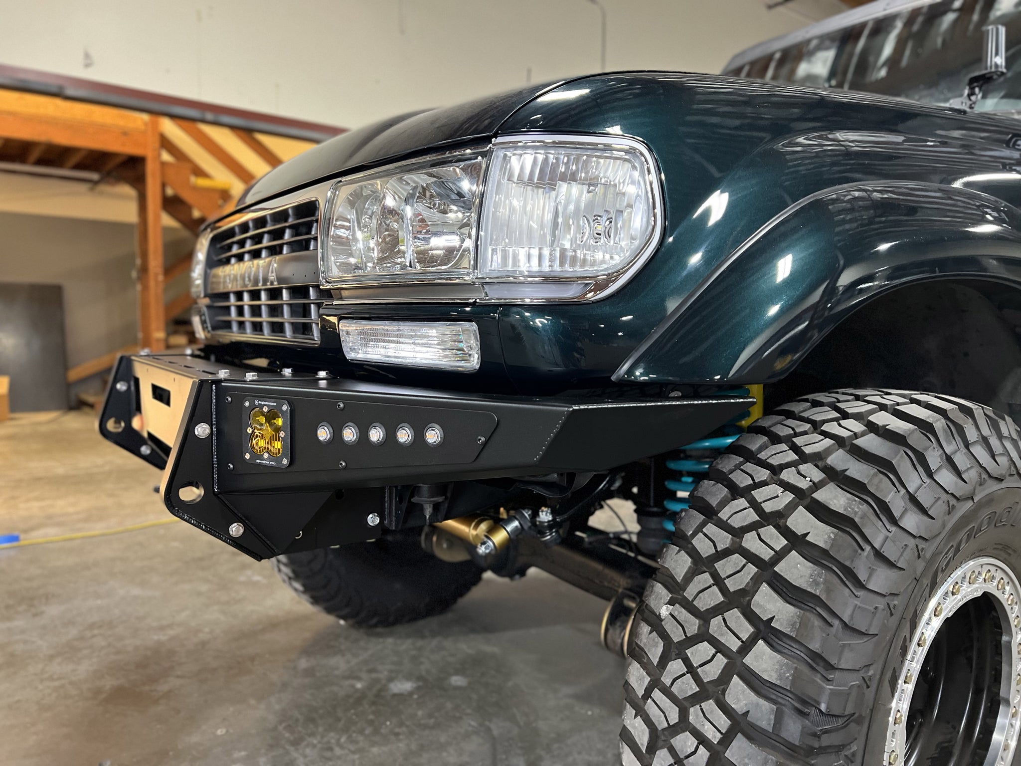 80-series Ultra-High Clearance Offroad Winch Front Bumper LC80 FJ80 ...